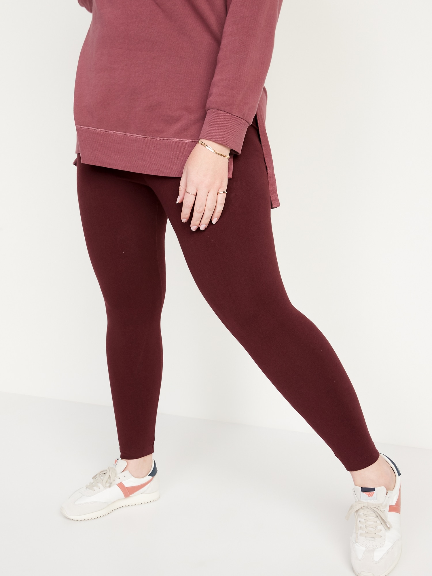 High-Waisted Jersey Ankle Leggings For Women | Old Navy