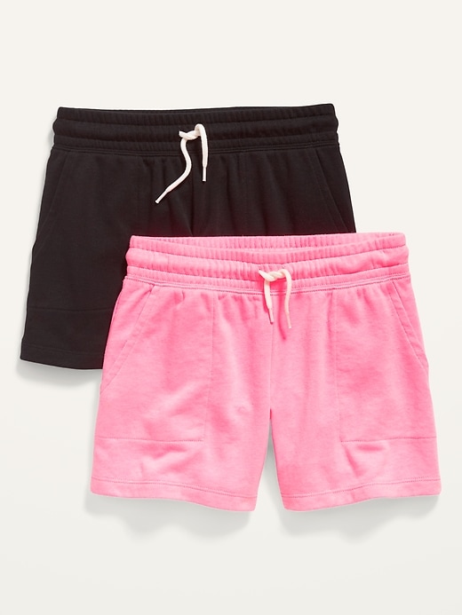 Old Navy - Vintage French Terry Drawstring Utility Shorts 2-Pack for Girls