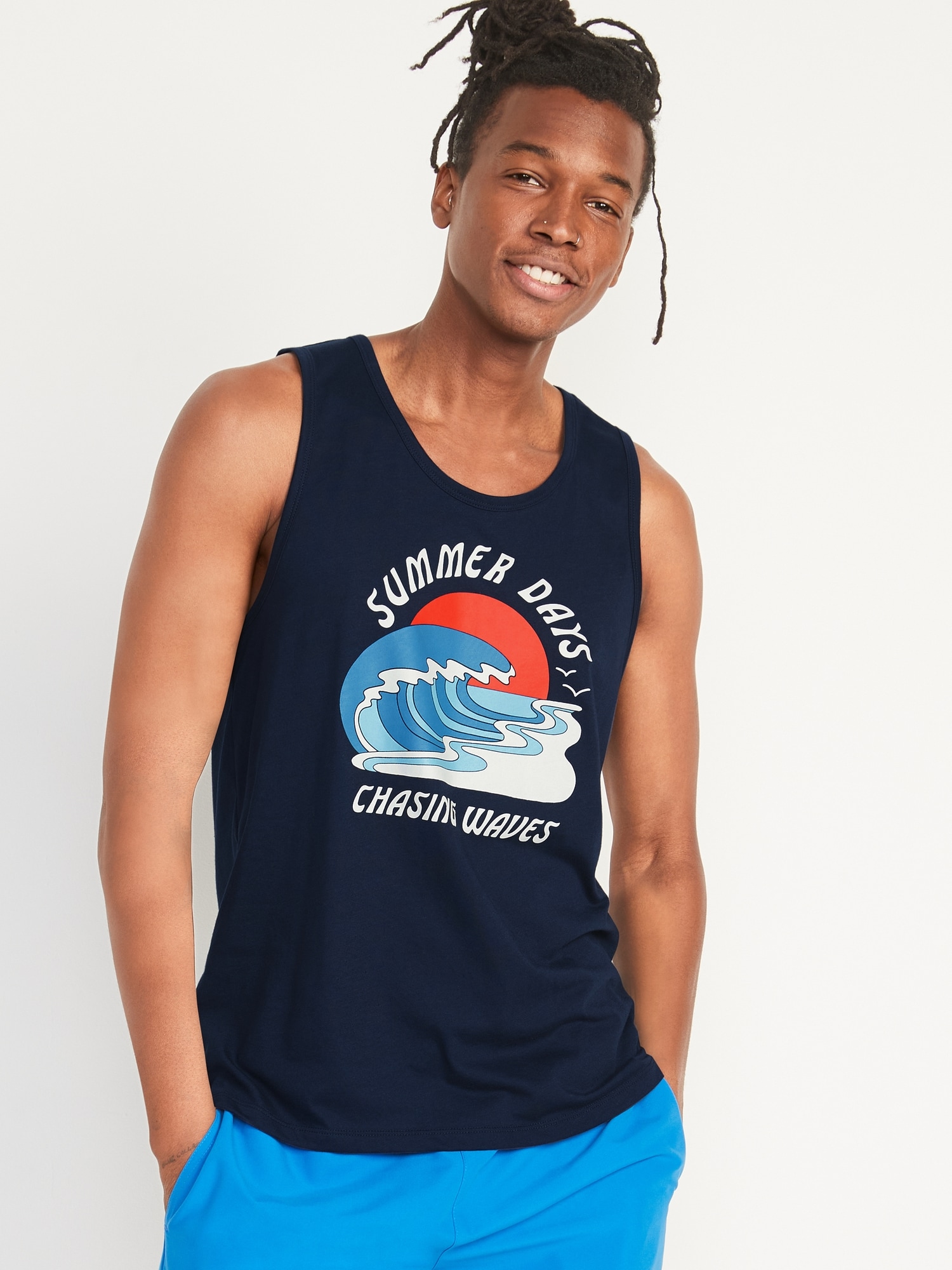 Soft-Washed Graphic Tank Top | Old Navy