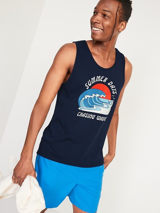 Soft-Washed Graphic Tank Top | Old Navy
