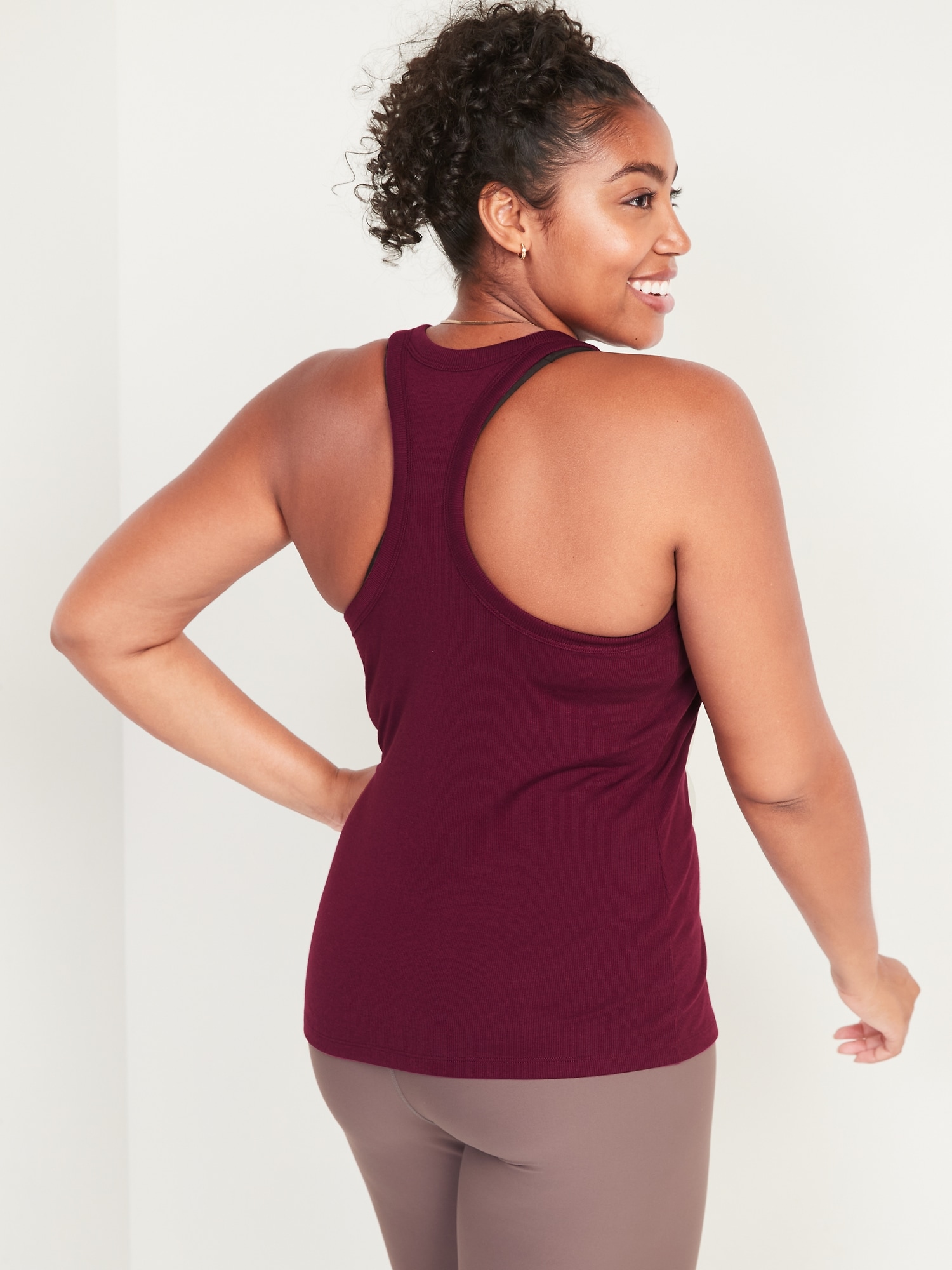 UltraLite Rib-Knit Racerback Tank Top | Old Navy
