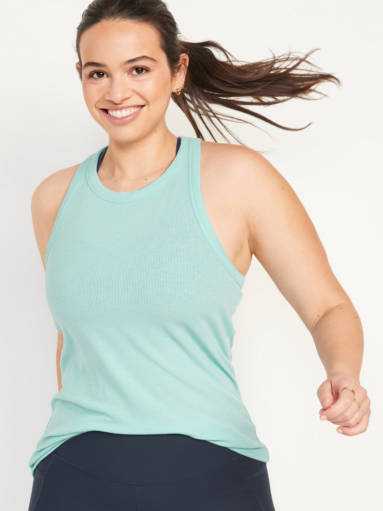 UltraLite Rib-Knit Racerback Tank Top | Old Navy