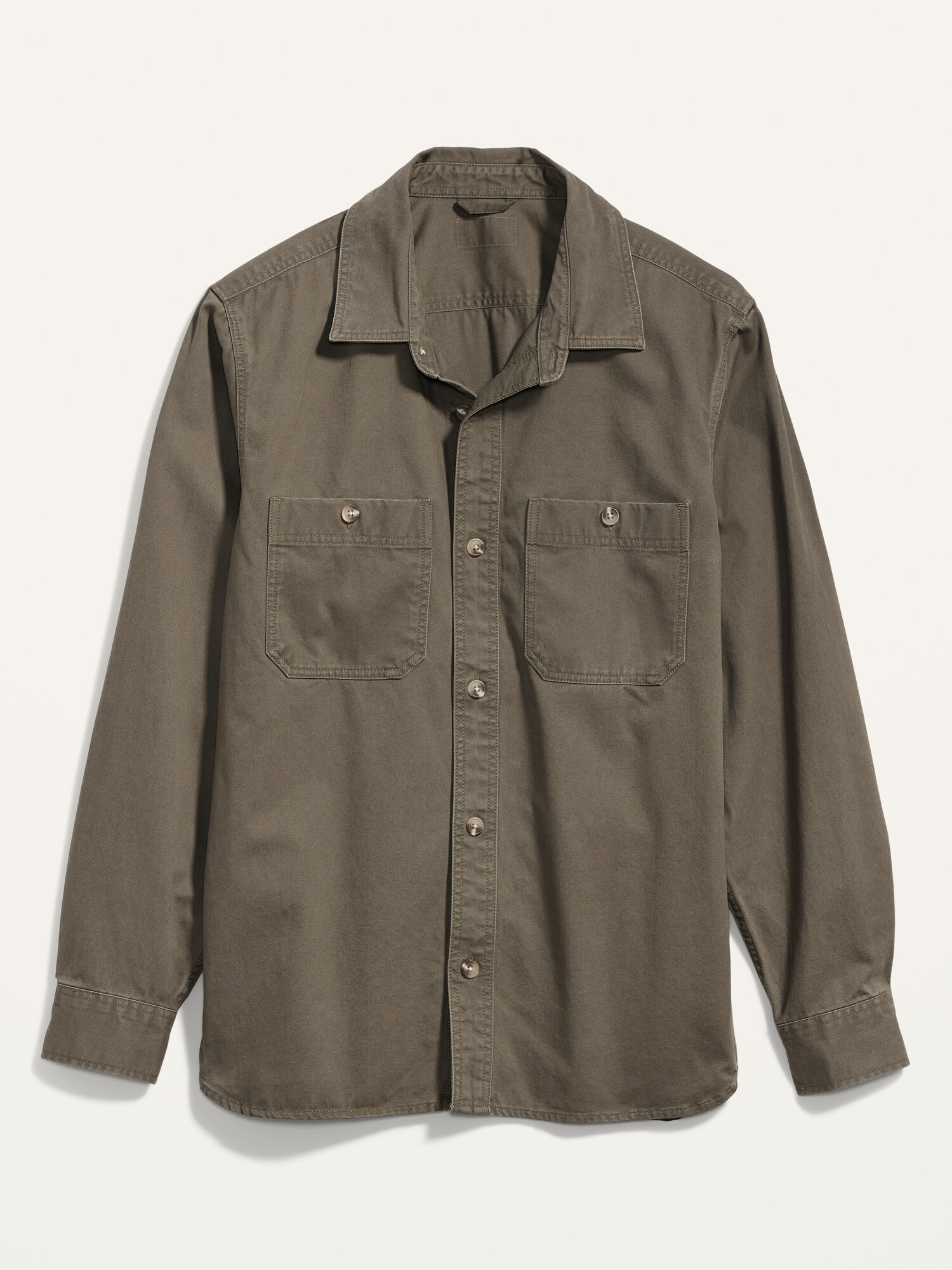 Oversized Cotton-Twill Gender-Neutral Overshirt for Adults | Old Navy