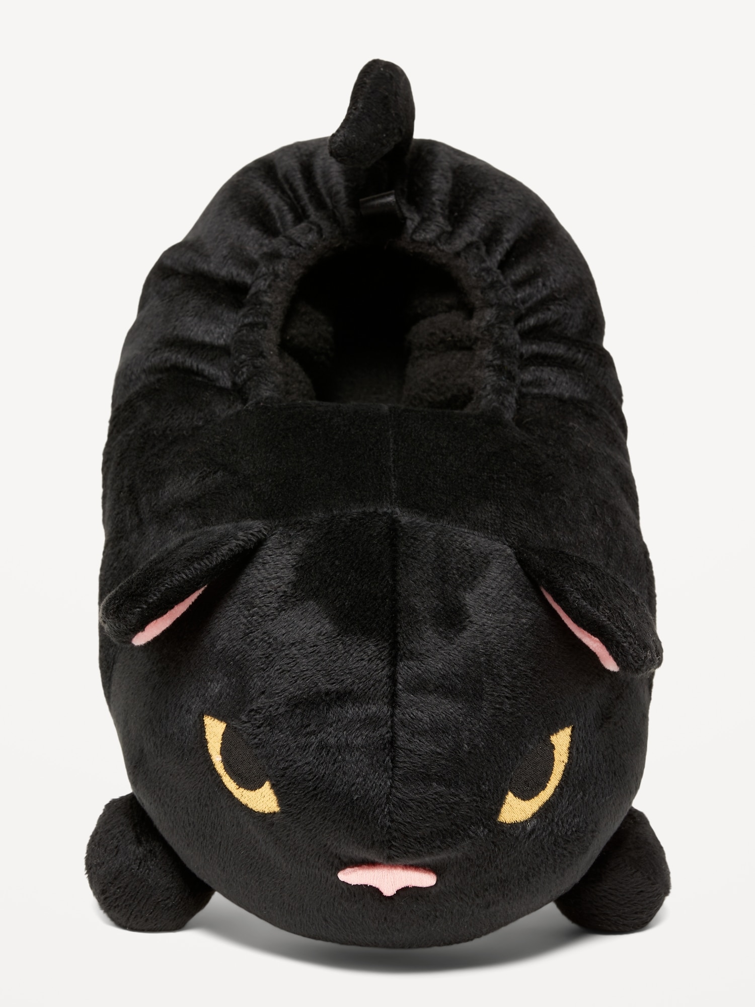 Plush Black Cat Gender-Neutral Slippers for Kids | Old Navy