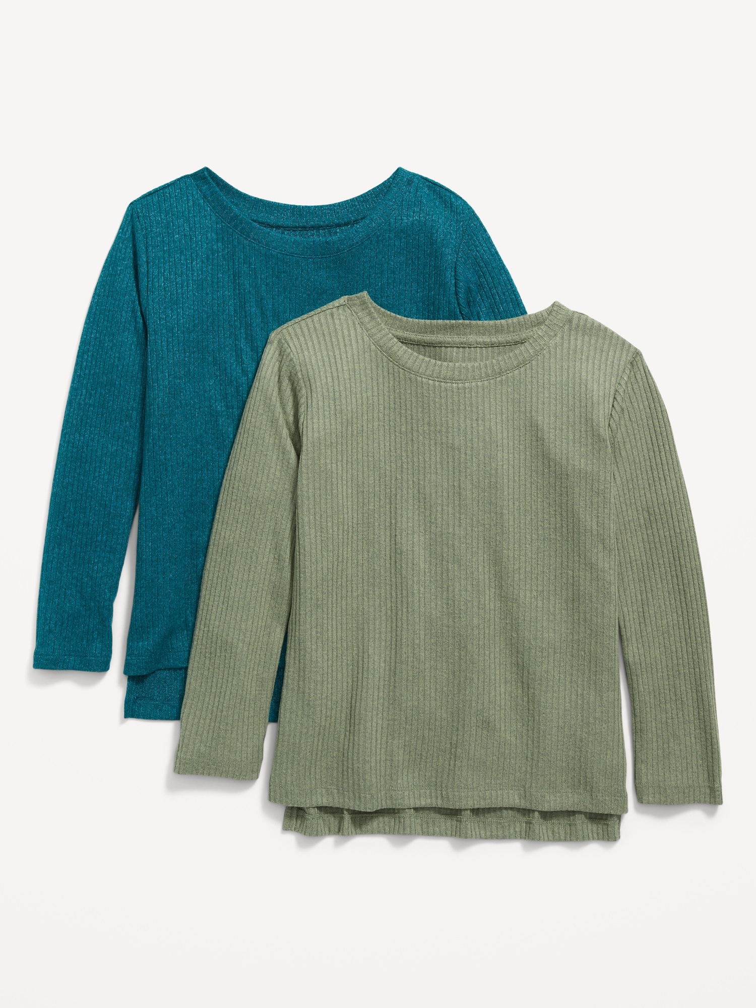 Cozy-Knit Long-Sleeve T-Shirt Variety 2-Pack for Girls | Old Navy