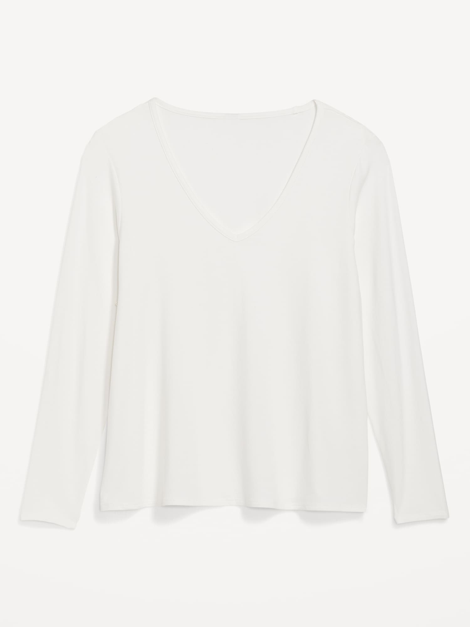 Luxe V-Neck Long-Sleeve T-Shirt | Old Navy