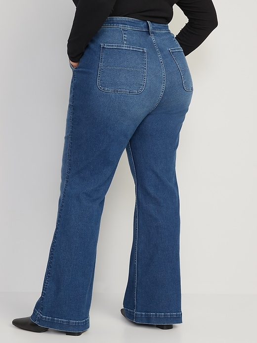 Extra High-Waisted 360° Stretch Trouser Flare Jeans | Old Navy
