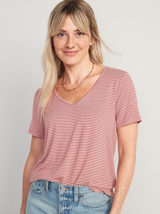 Luxe Striped T Shirt Old Navy