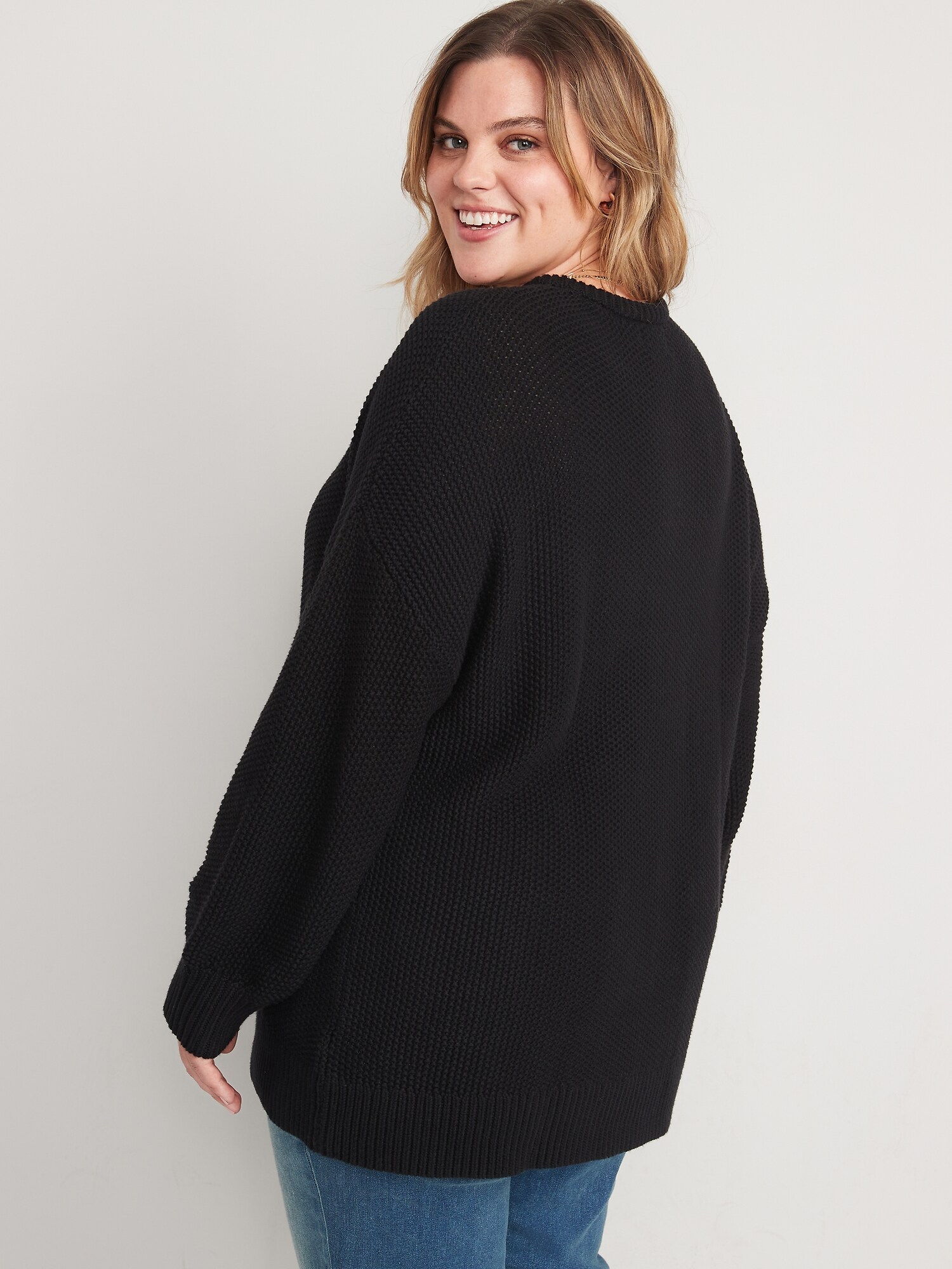 Textured-Knit Tunic Sweater | Old Navy