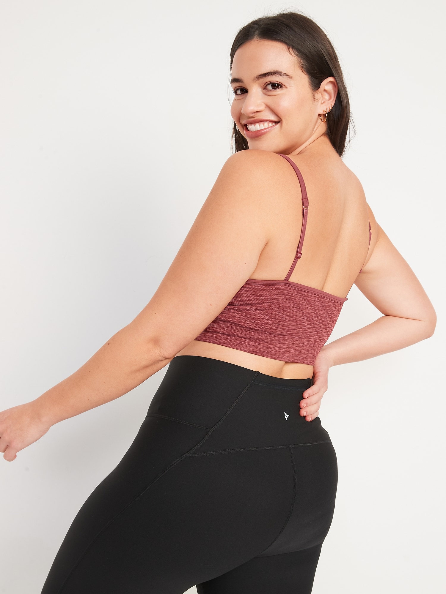 Light Support Seamless Convertible Racerback Sports Bra XS-4X | Old Navy