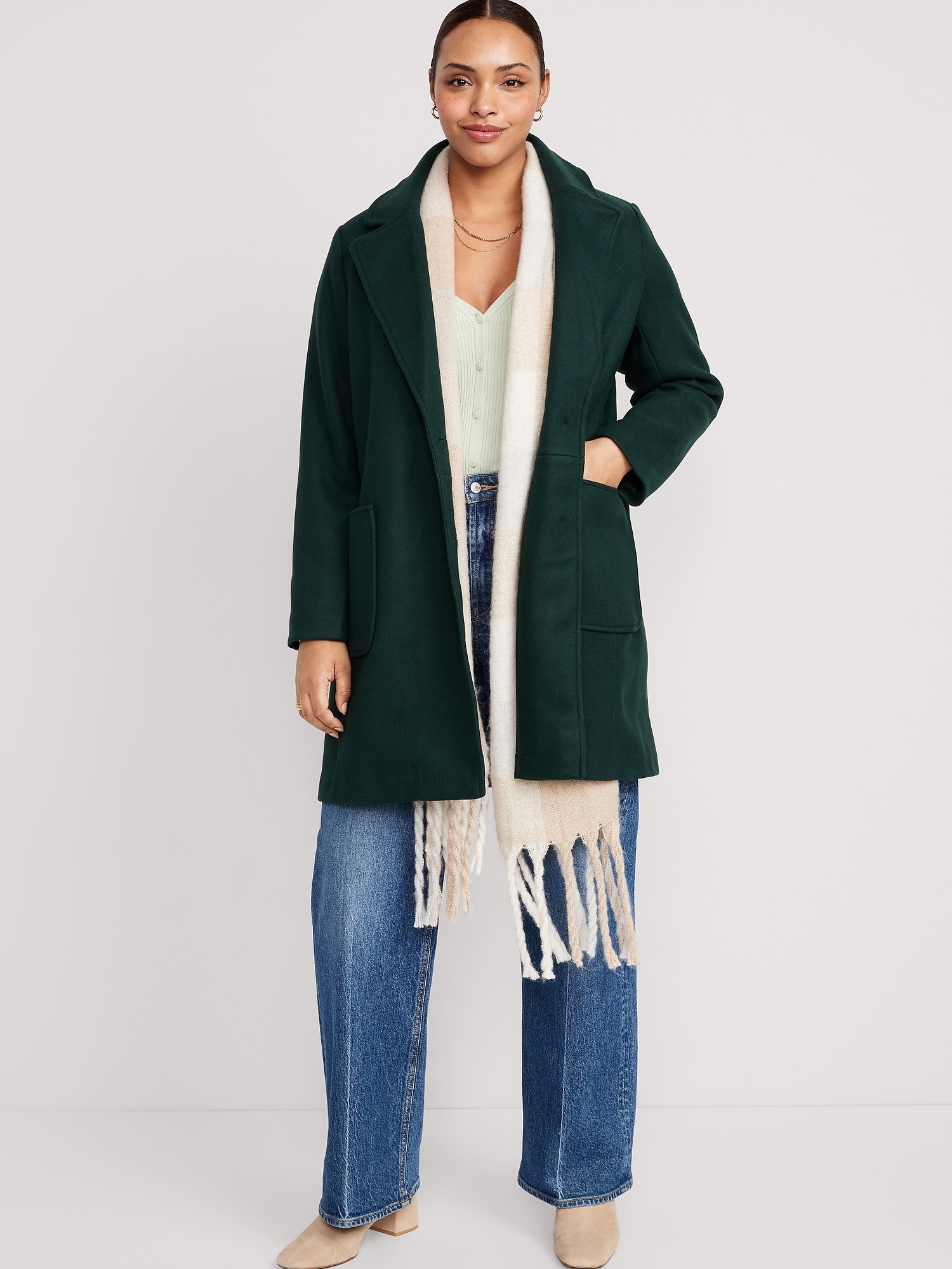 Oversized Soft-Brushed Overcoat for Women | Old Navy