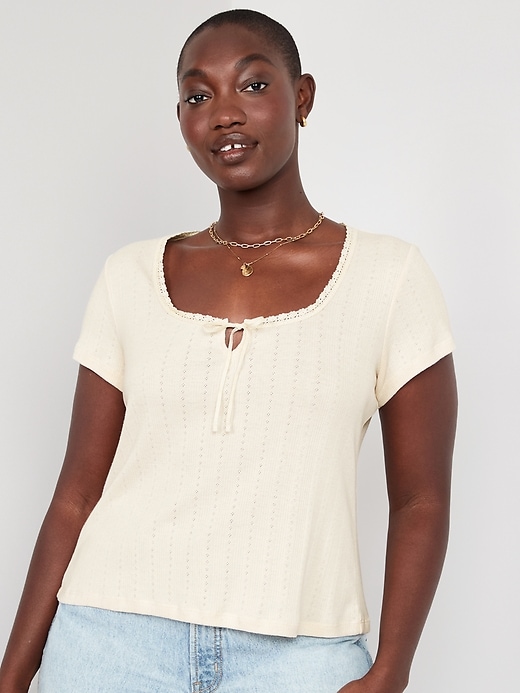 Pointelle-Knit Top for Women | Old Navy