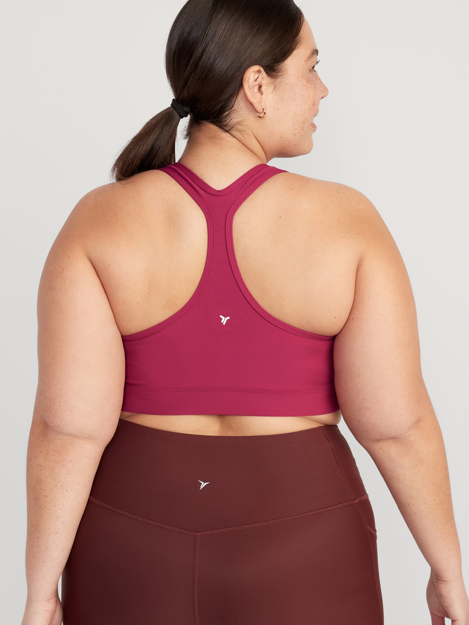 Medium-Support PowerSoft Racerback Sports Bra | Old Navy