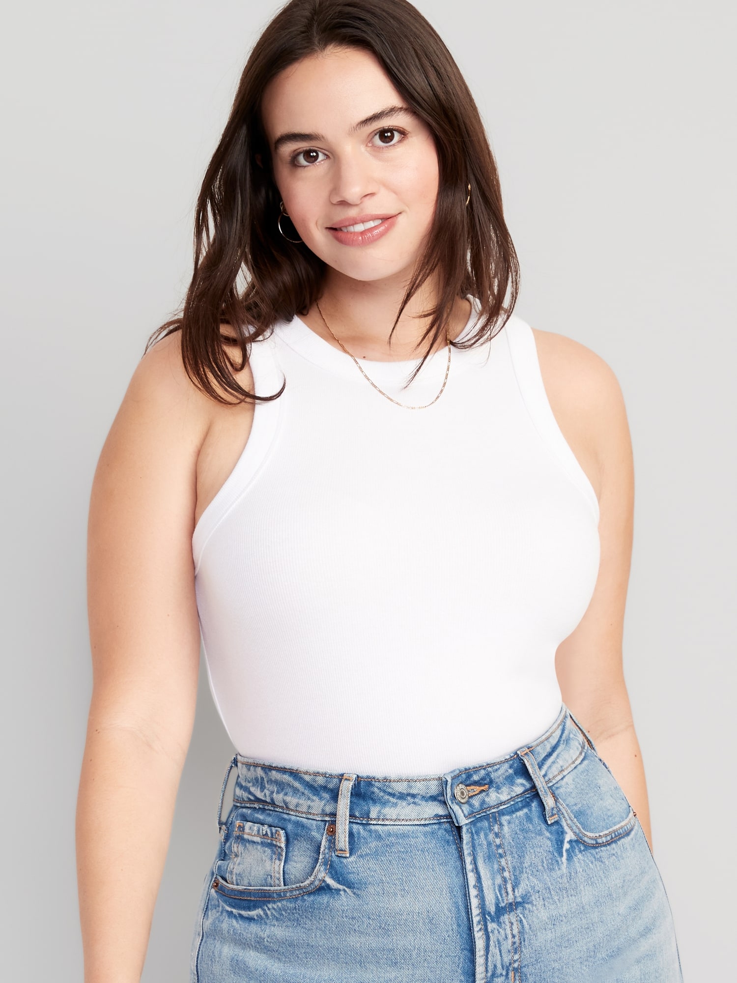Rib-Knit Crop Tank Top 2-Pack | Old Navy