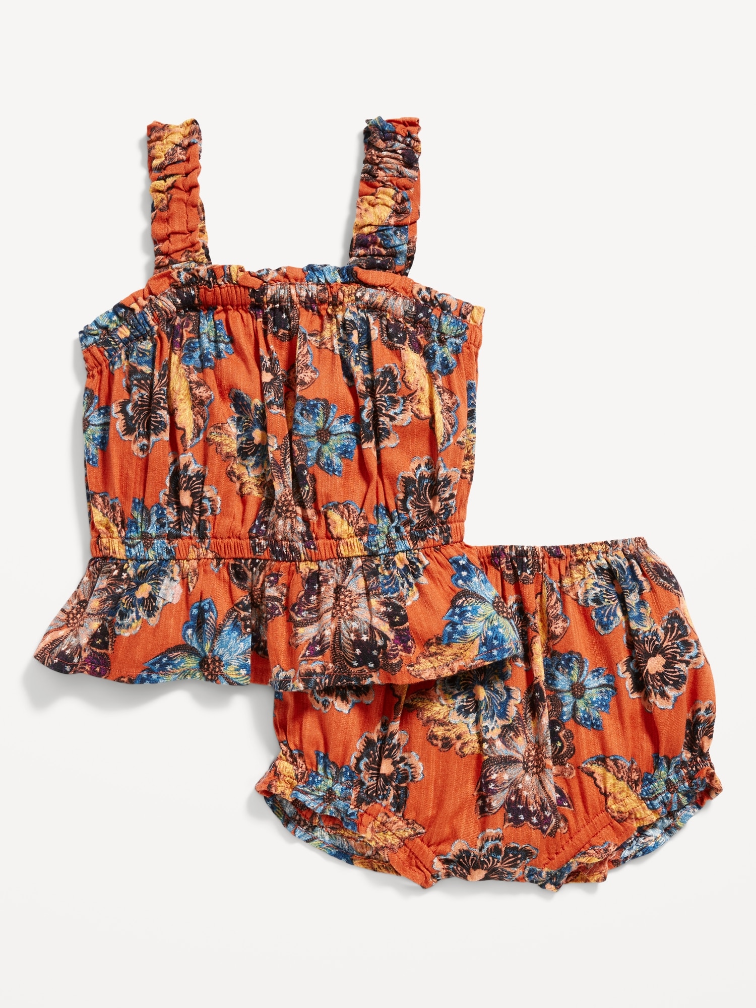 Matching Printed Sleeveless Top & Bloomer Shorts Set for Baby | Old Navy