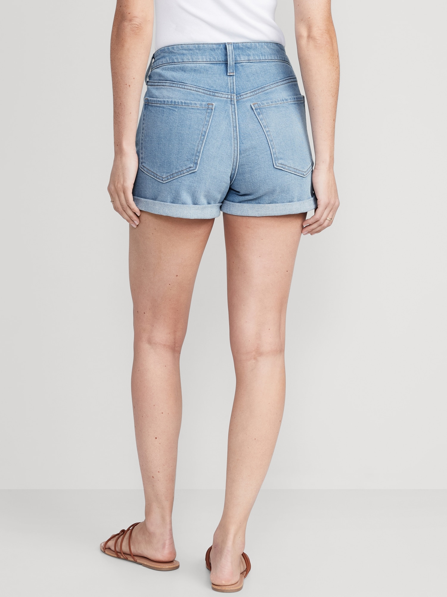 High-Waisted OG Straight Jean Shorts -- 3-inch inseam | Old Navy