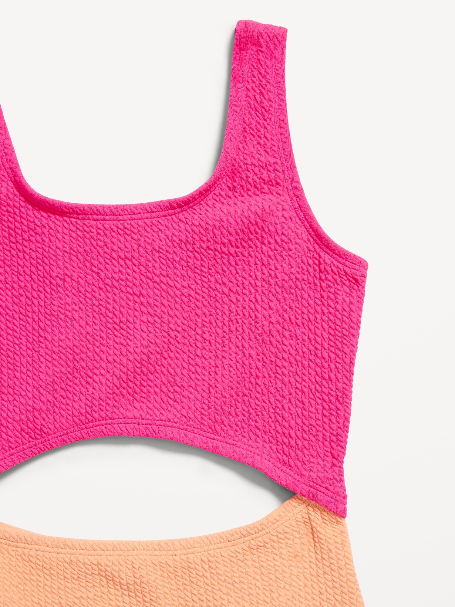 Color-Block Cutout One-Piece Swimsuit for Girls | Old Navy