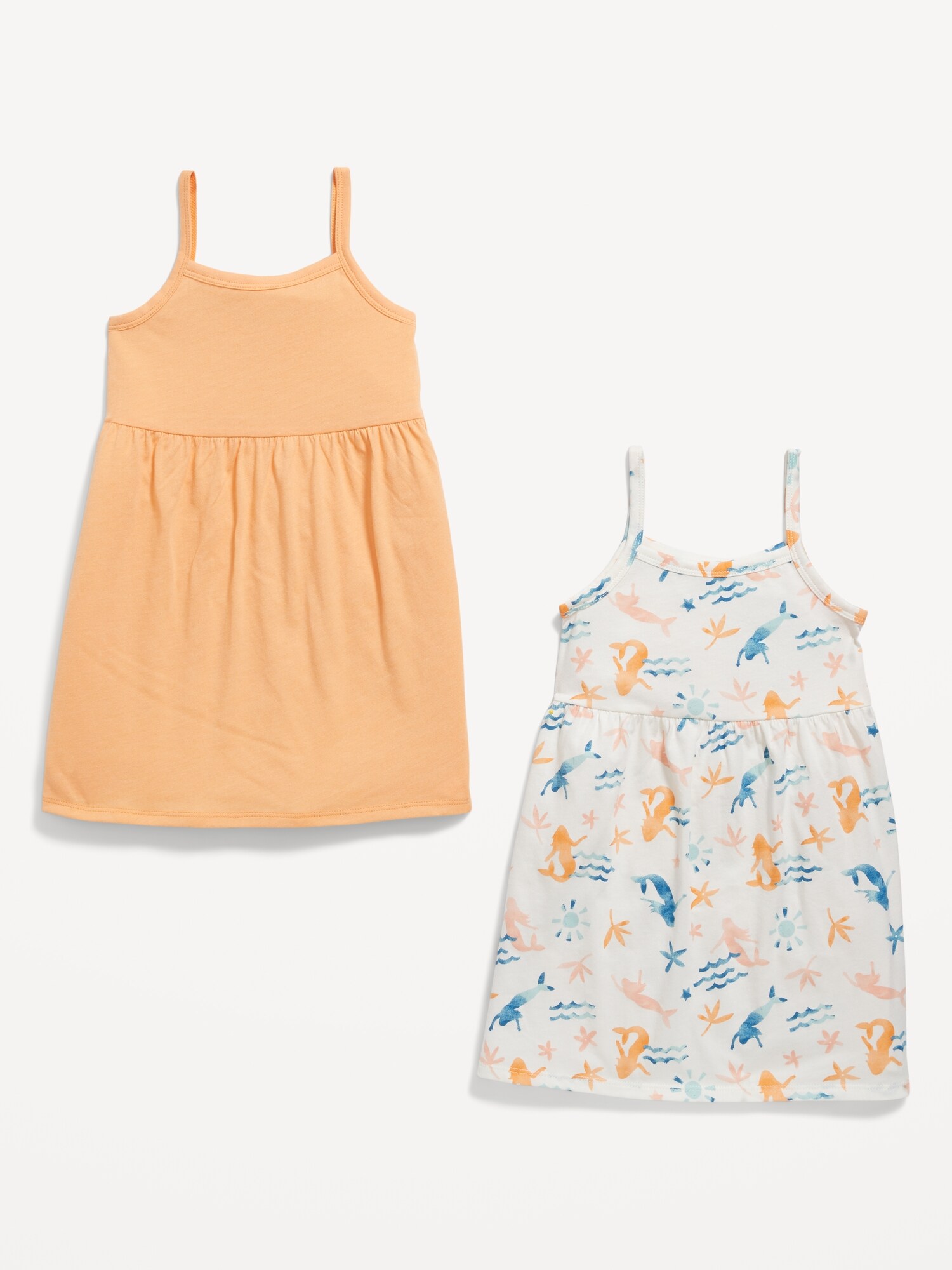 Jersey-Knit Fit & Flare Cami Dress 2-Pack for Toddler Girls | Old Navy