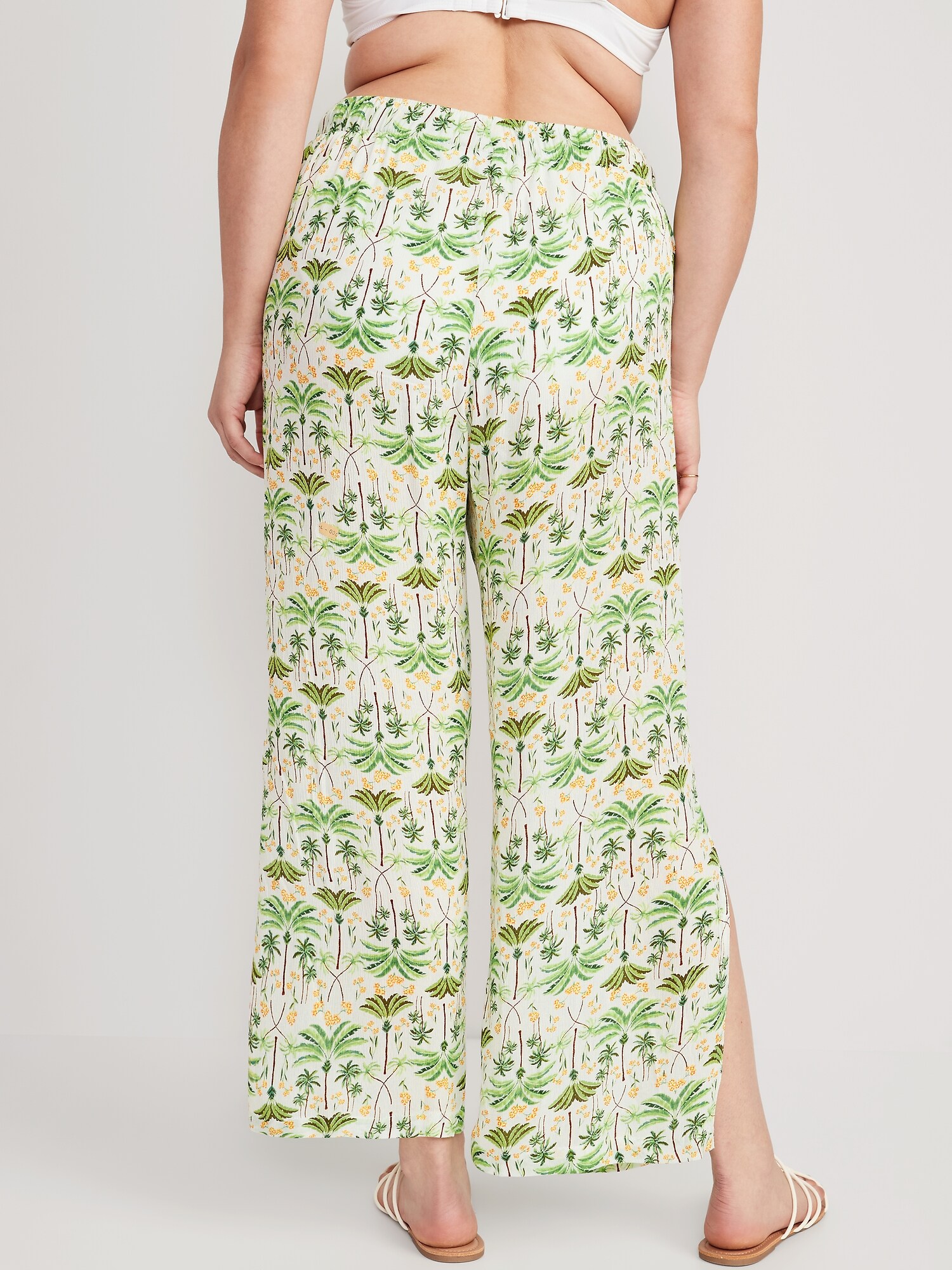 High-Waisted Lightweight Wide-Leg Cover-Up Pants | Old Navy
