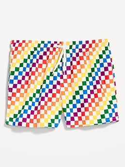 Old Navy Matching Pride Gender-Neutral Swim Trunks for Adults -3.5-inch ...