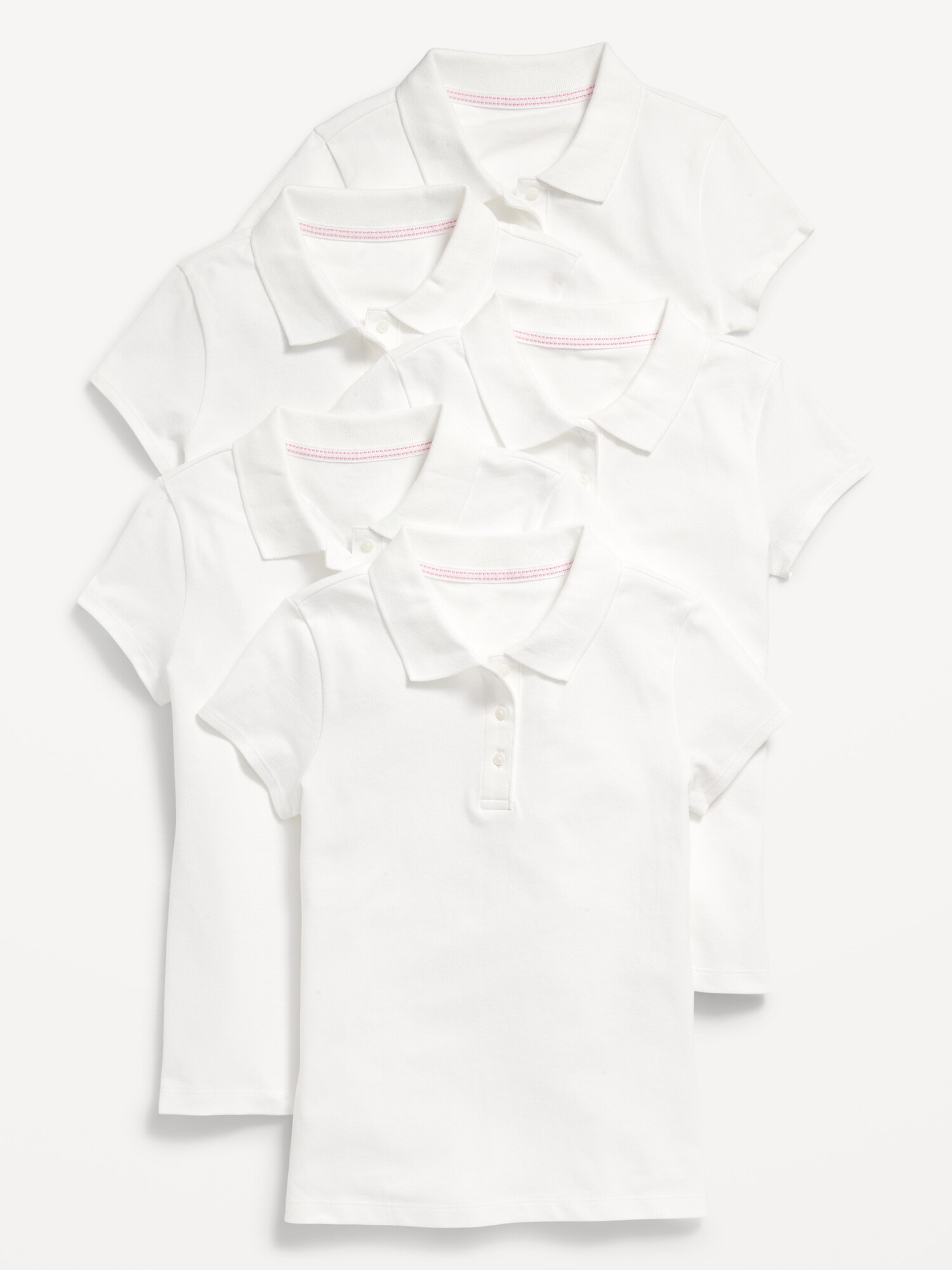 Uniform Pique Polo Shirt 5 Pack For Girls Old Navy Uniform Pique Polo Shirt 5 Pack For Girls Old Navy