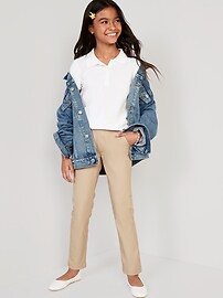 School Uniform Skinny Pull-On Tech Pants for Girls | Old Navy