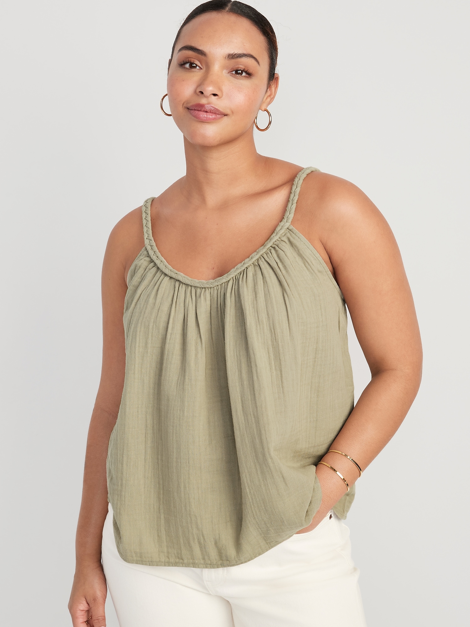 Sleeveless Braided-Strap Top for Women | Old Navy
