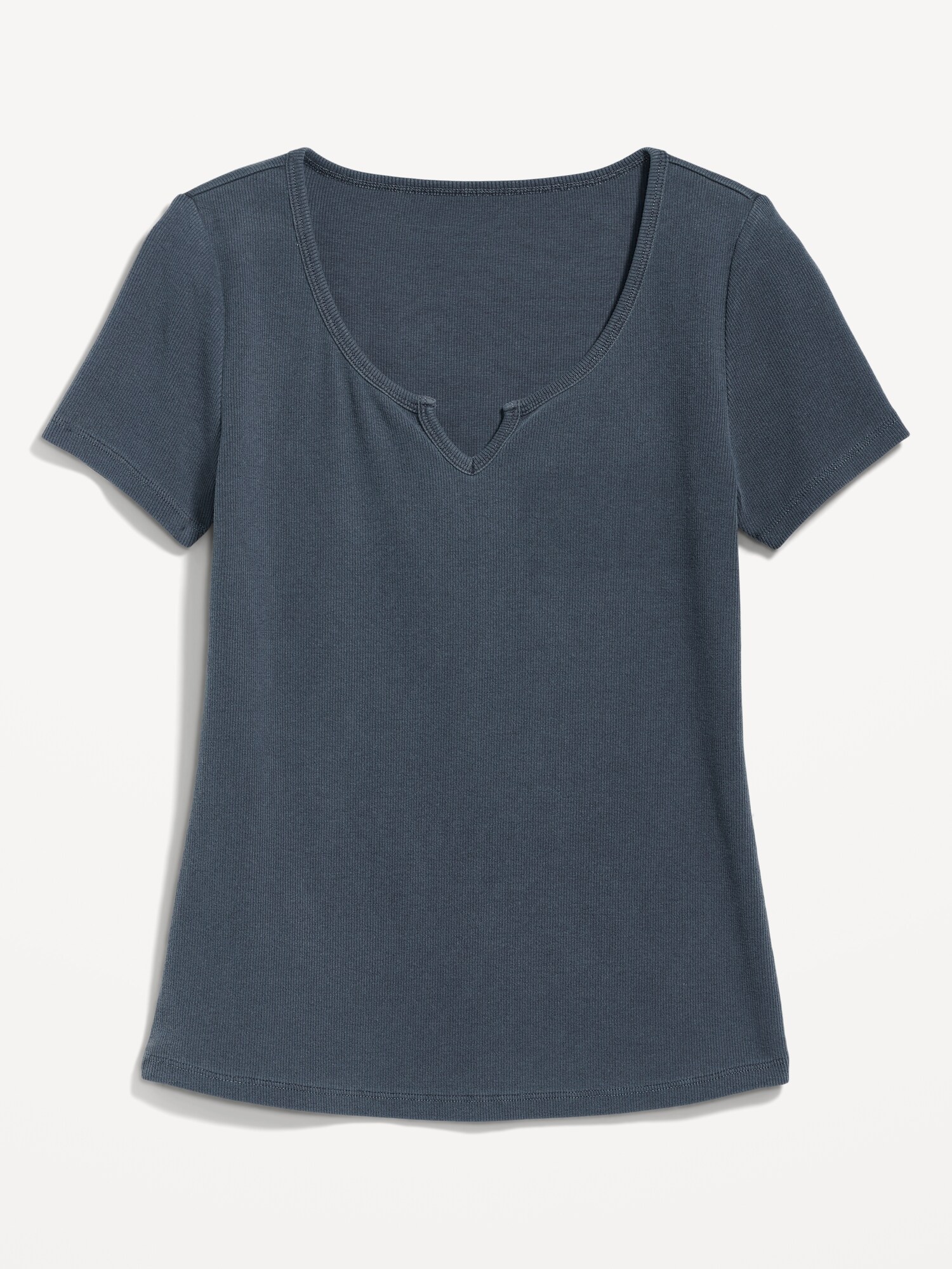Fitted Rib-Knit T-Shirt | Old Navy