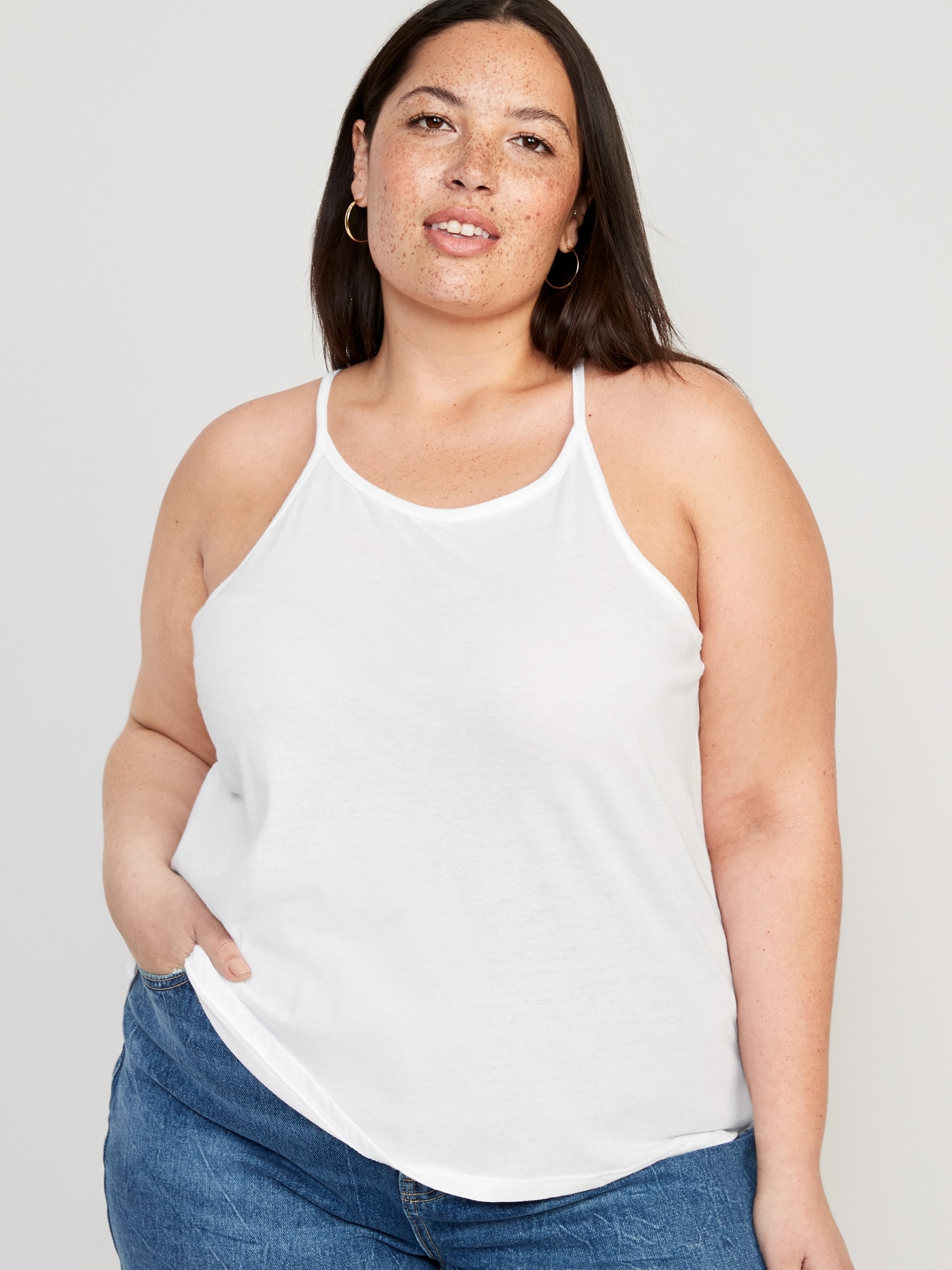 Relaxed Halter Tank Top for Women | Old Navy