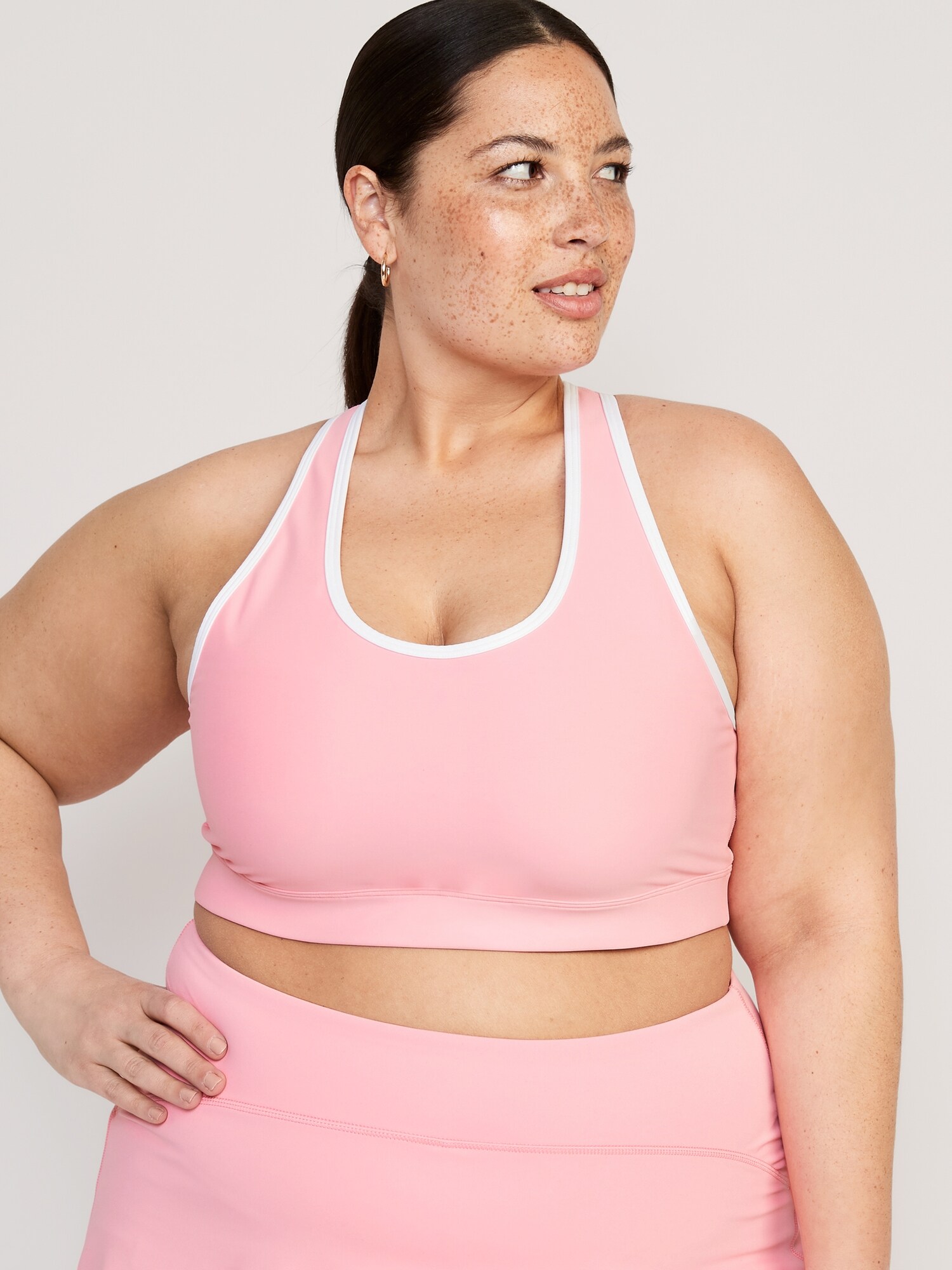 Medium-Support PowerSoft Racerback Sports Bra | Old Navy
