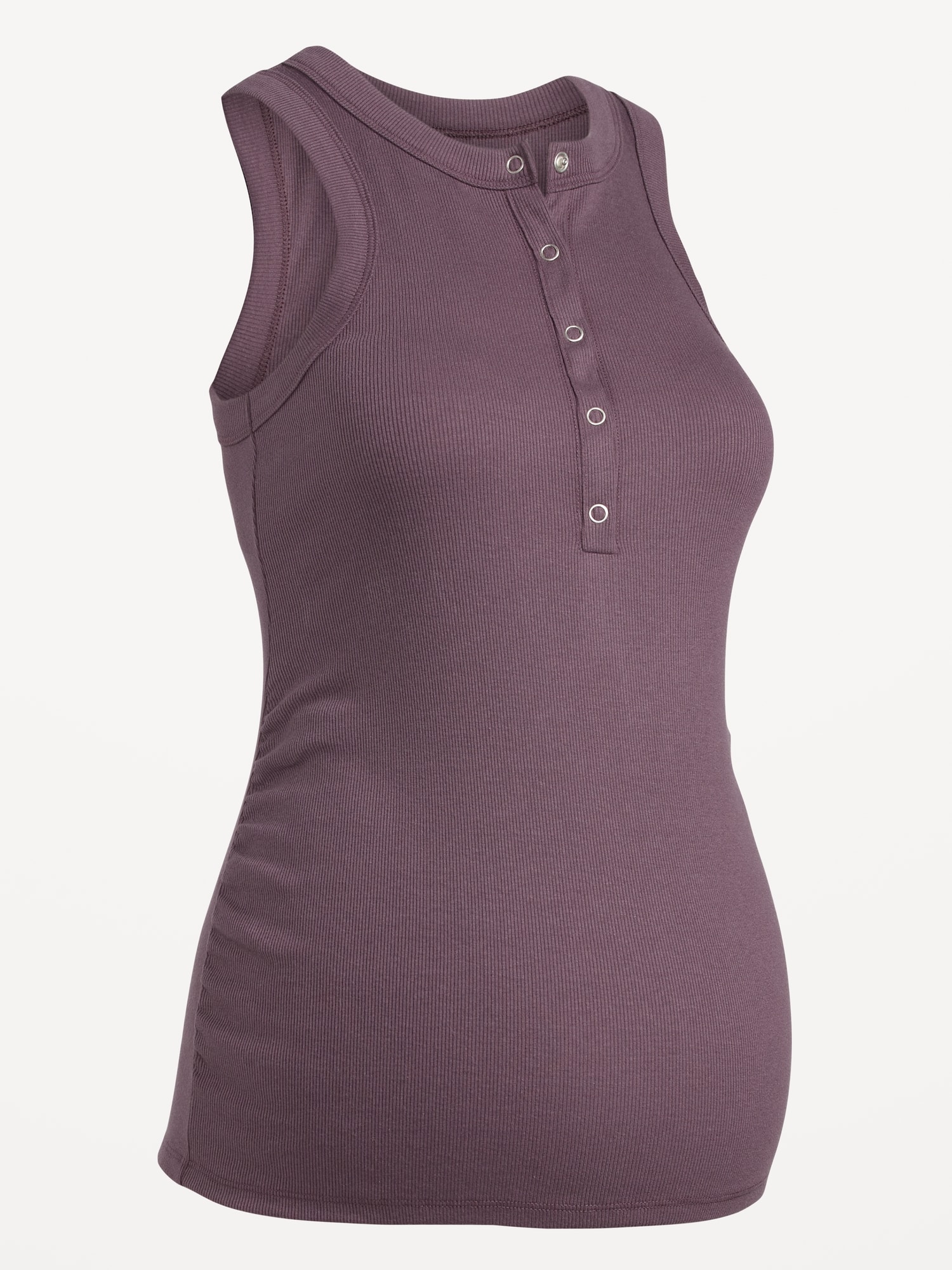 Maternity Rib-Knit Henley Tank Top | Old Navy