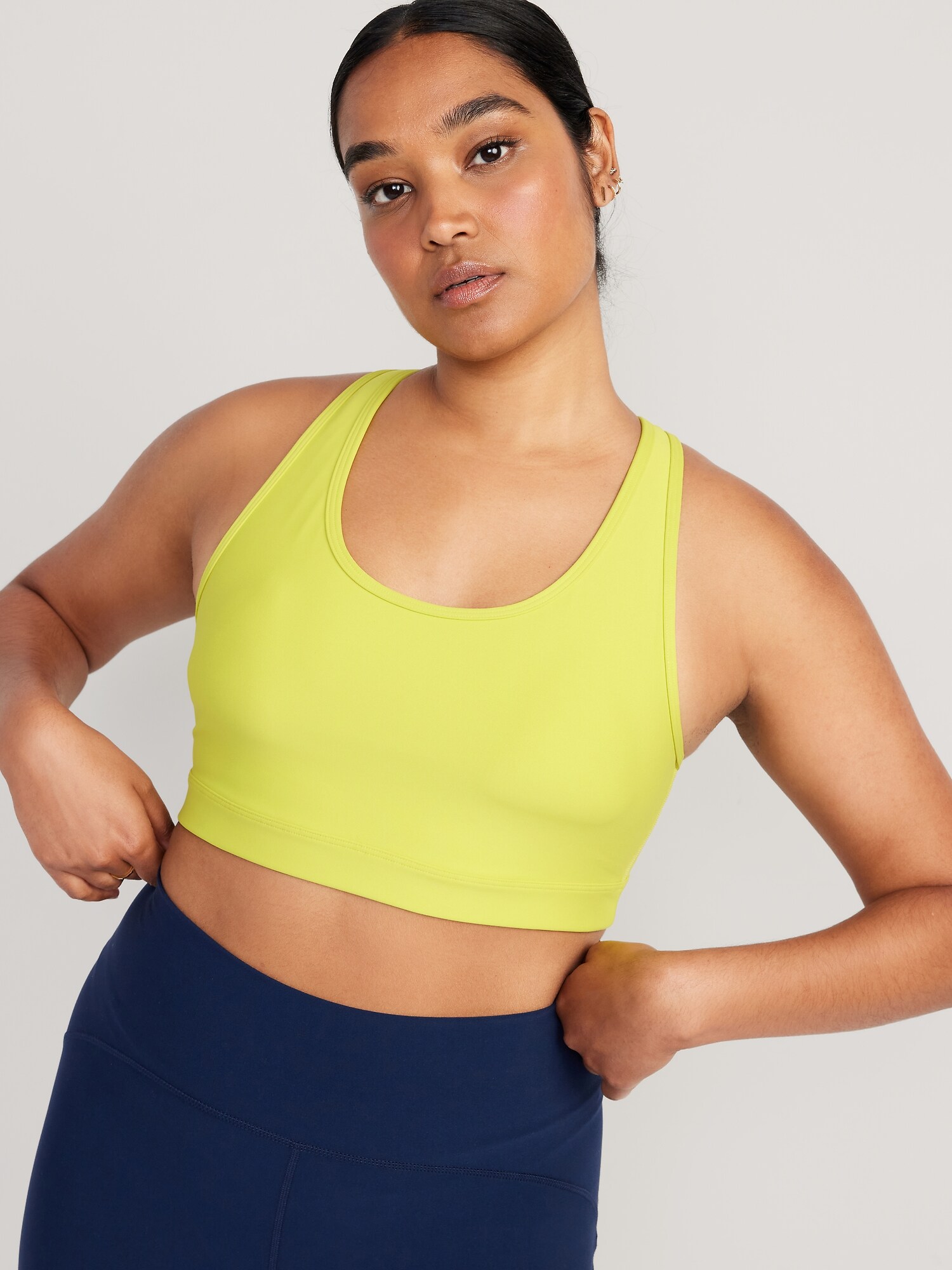 Medium-Support PowerSoft Racerback Sports Bra | Old Navy
