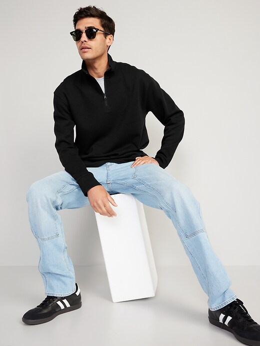 French Rib Quarter Zip | Old Navy