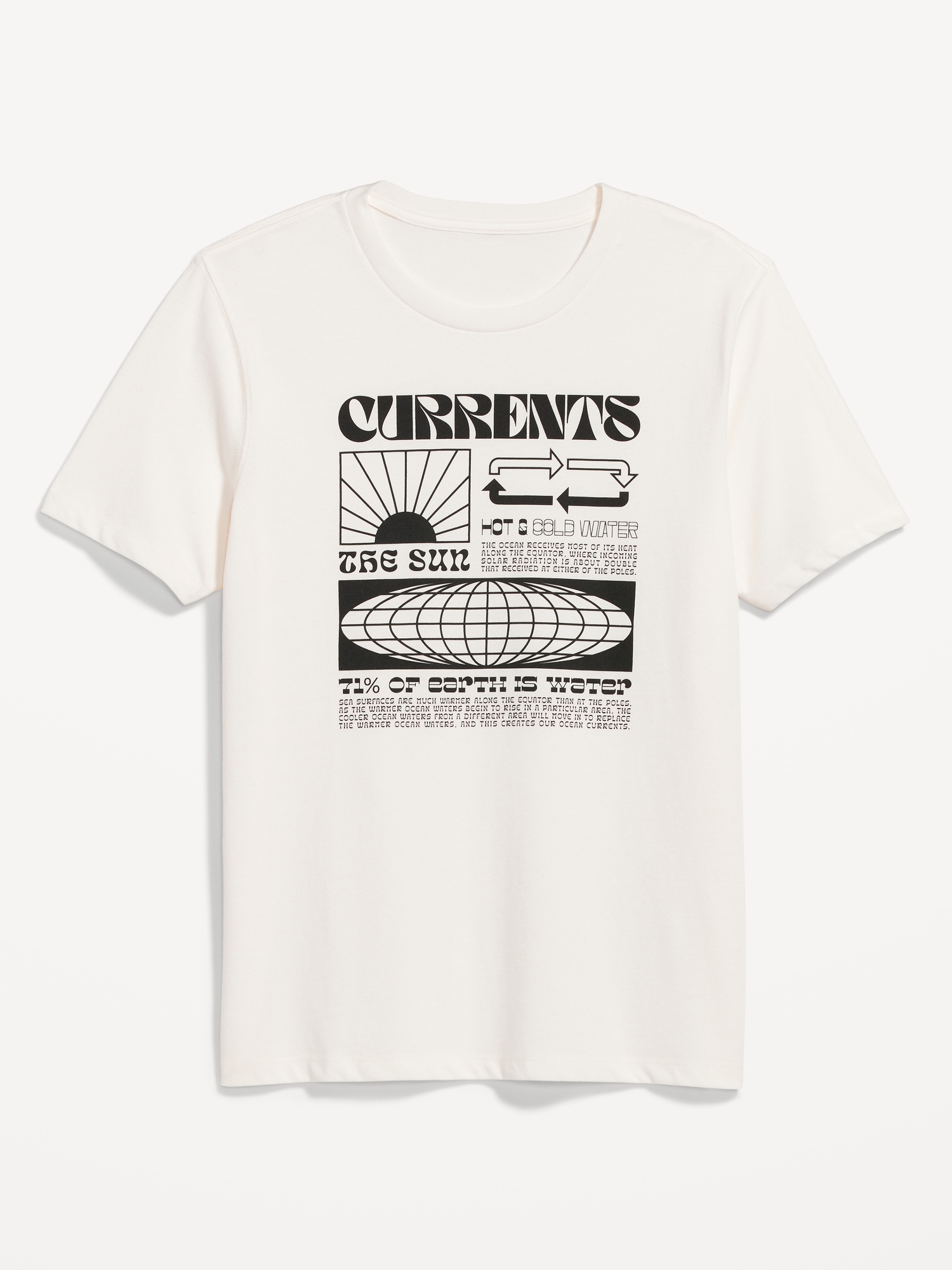 Old Navy - Soft-Washed Crew-Neck Graphic T-Shirt for Men white