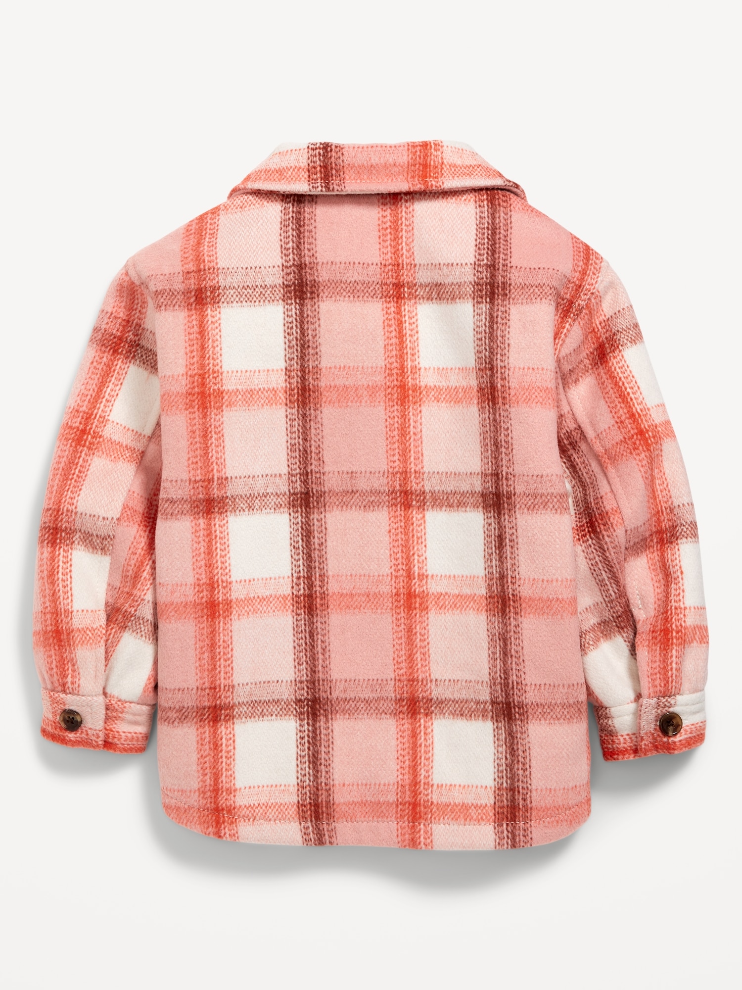 Soft-Brushed Plaid Shacket for Toddler Girls | Old Navy