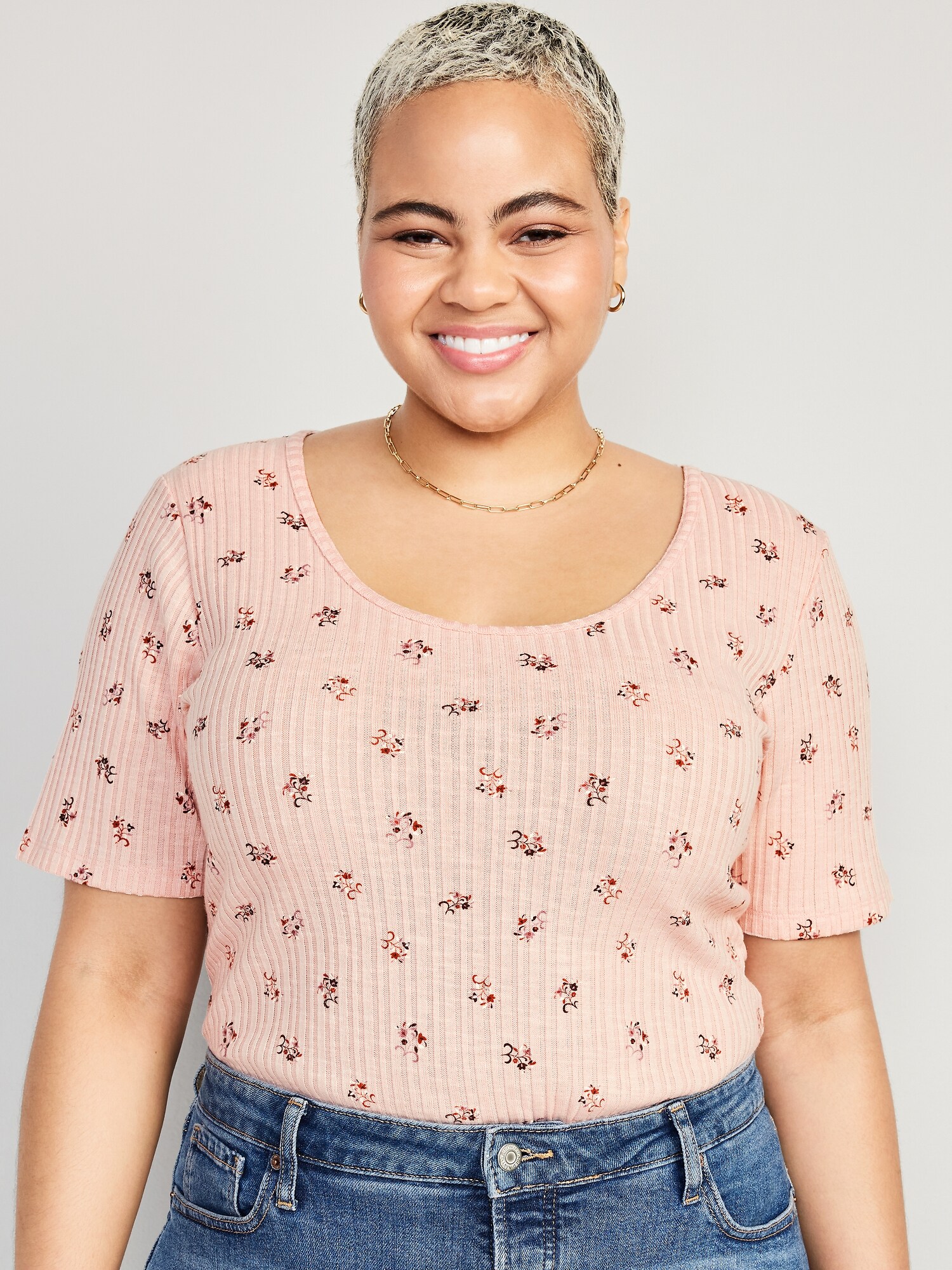 Fitted Elbow Sleeve Rib Knit T Shirt Old Navy Fitted Elbow Sleeve Rib Knit T Shirt Old Navy