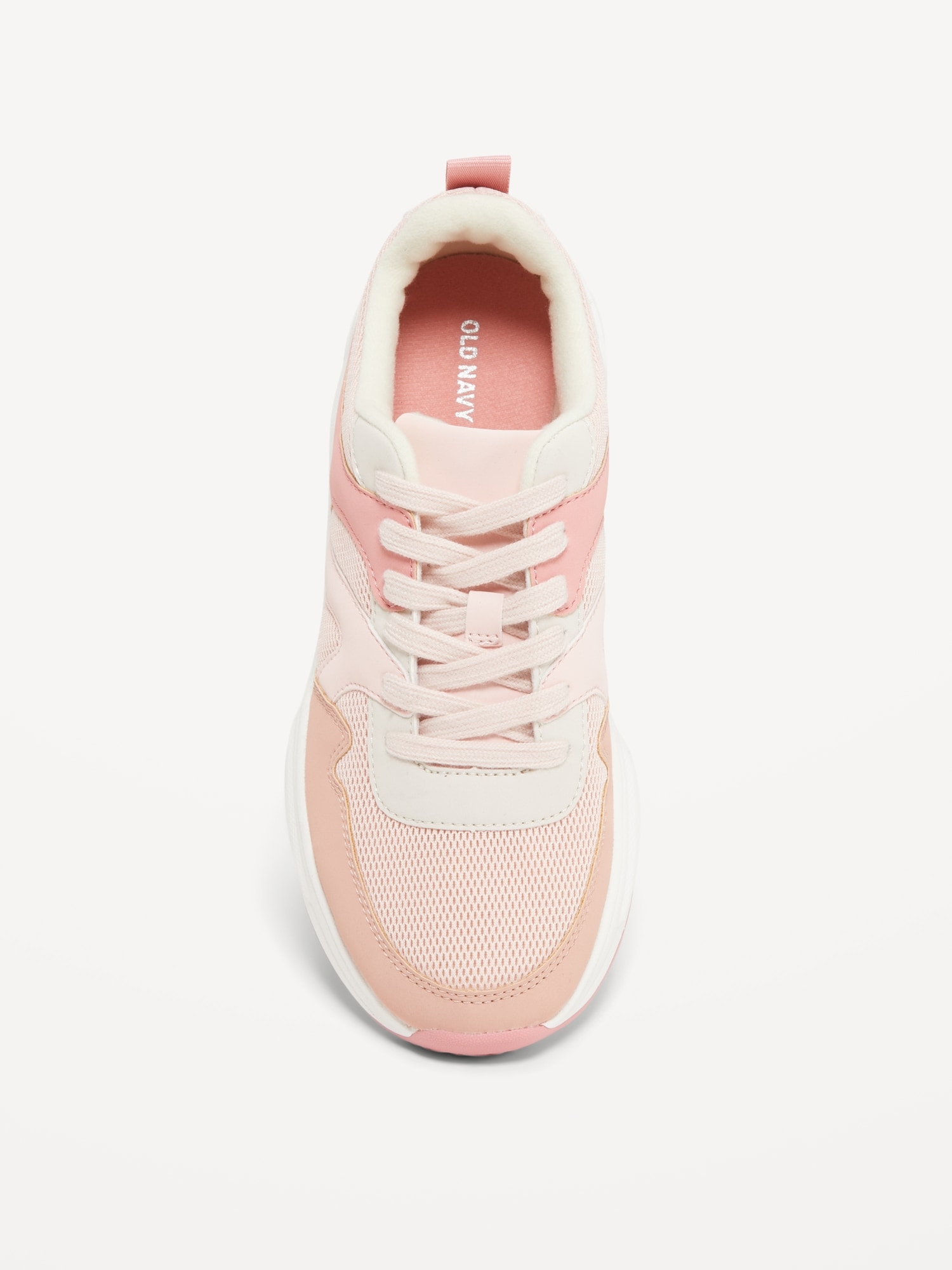 Chunky Faux-Leather Mesh Sneakers for Girls | Old Navy