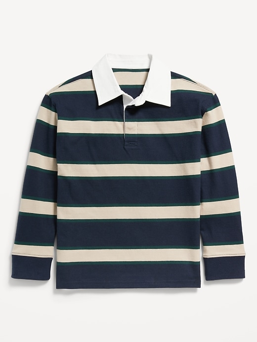 Striped Long-Sleeve Rugby Polo Shirt for Boys | Old Navy