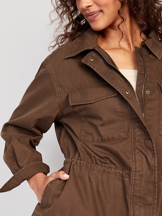 Cinched-Waist Utility Jacket | Old Navy