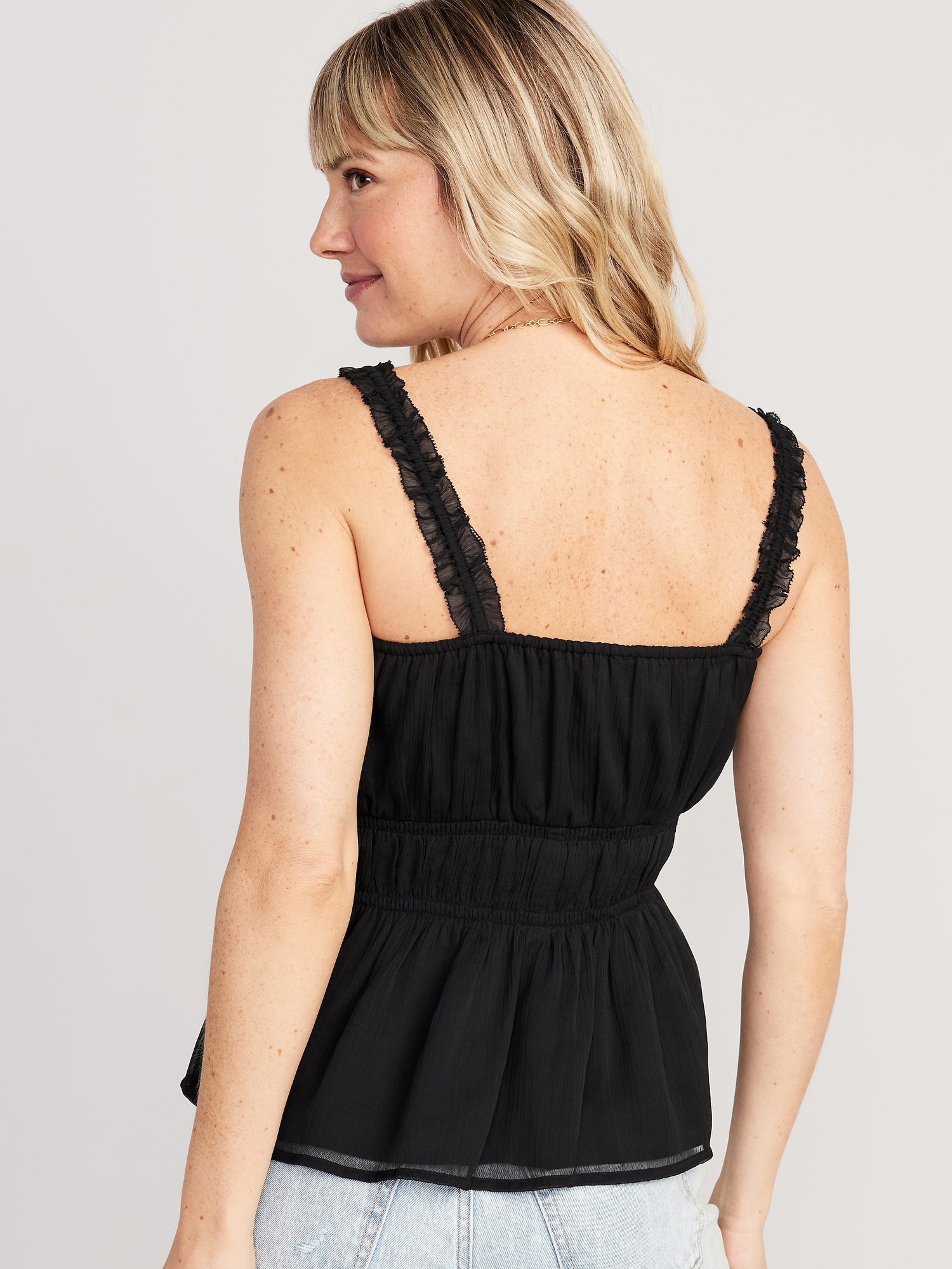 Ruffle-Strap Cami Top | Old Navy