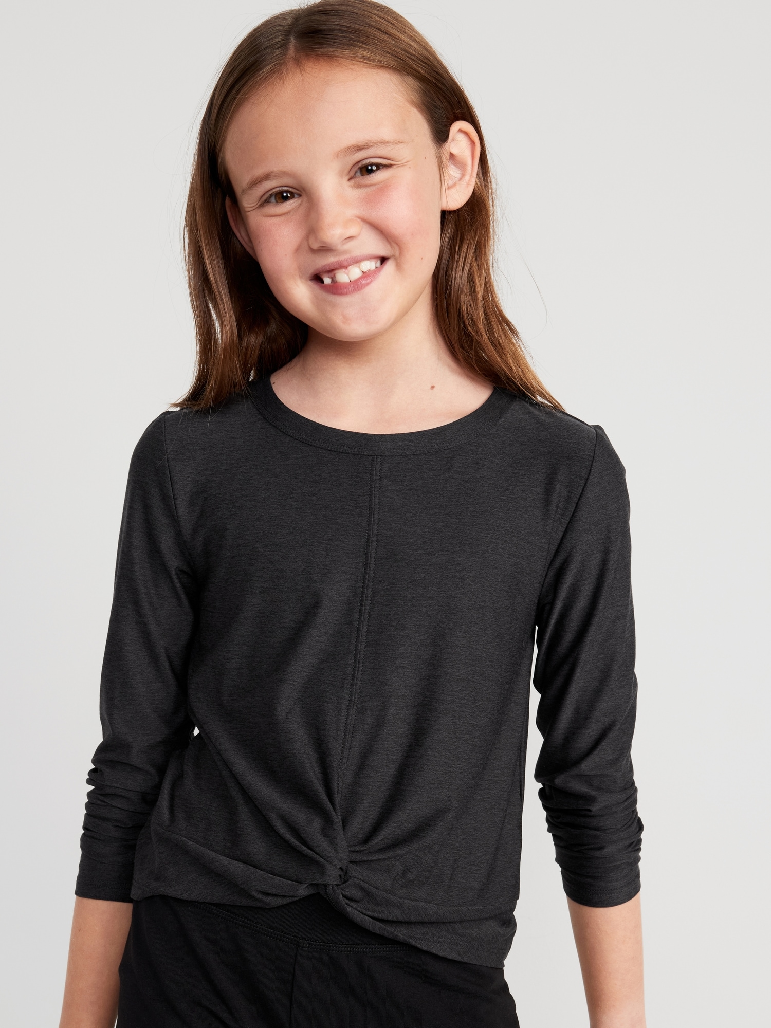 Cloud 94 Soft Go-Dry Twist-Front T-Shirt for Girls | Old Navy