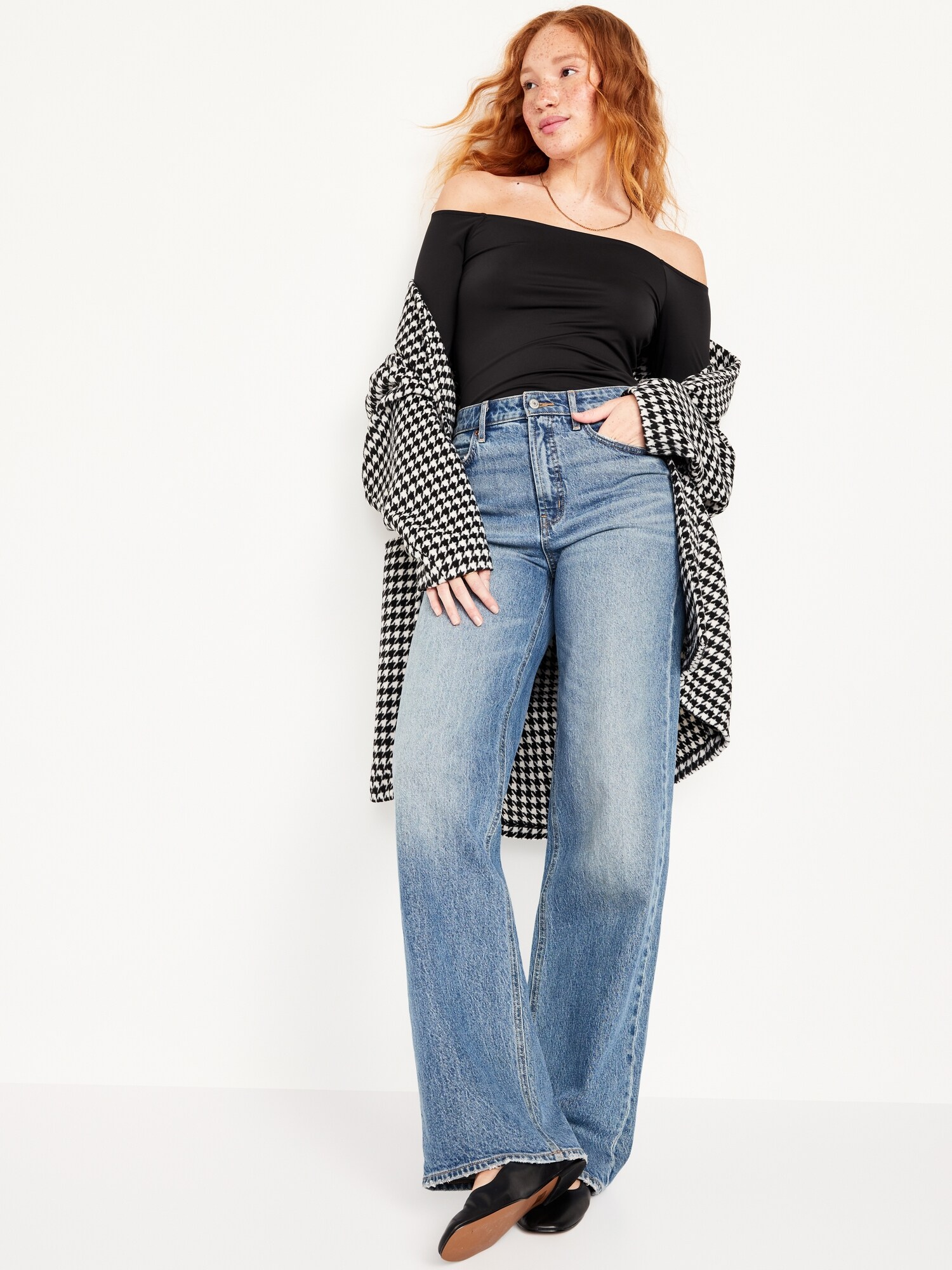 Fitted Off-the-Shoulder Top | Old Navy