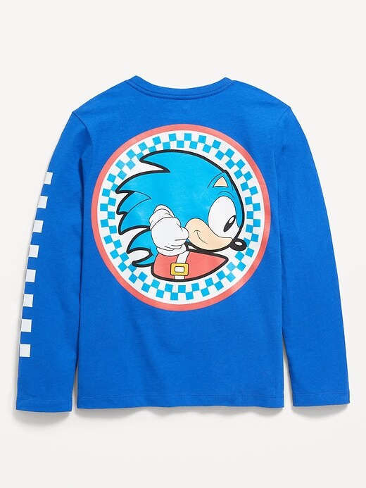 Long-Sleeve Sonic The Hedgehog™ Gender-Neutral Graphic T-Shirt for Kids ...