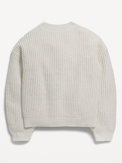 Shaker-Stitch Chenille Sweater for Girls | Old Navy