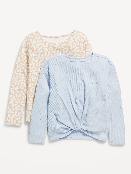 Cozy Long-Sleeve Rib-Knit Top 2-Pack for Girls | Old Navy