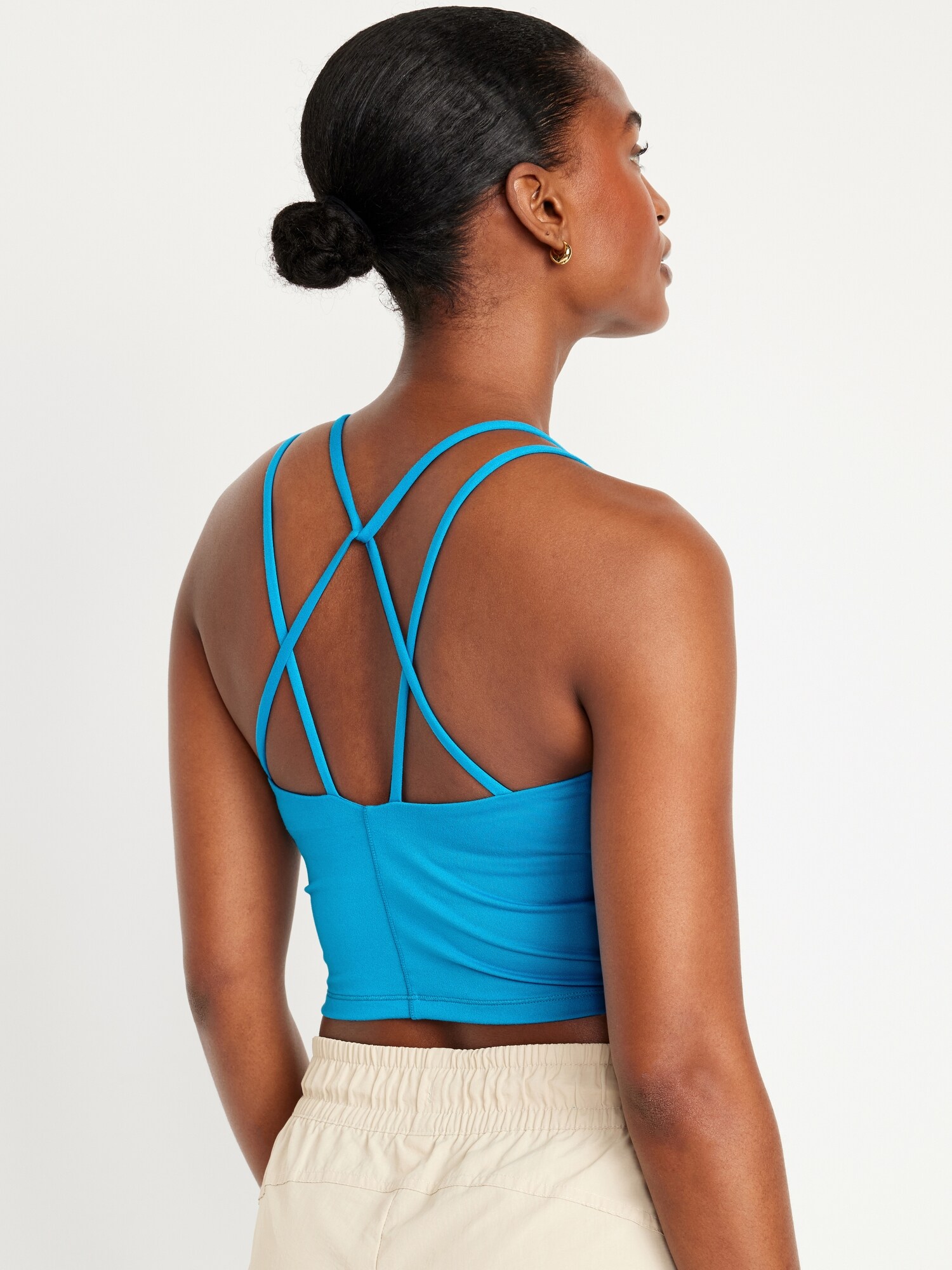 Light Support PowerPress Longline Sports Bra | Old Navy