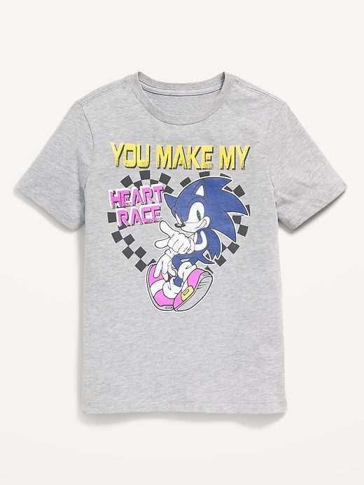 Sonic The Hedgehog™ Gender-Neutral Valentine's Graphic T-Shirt for Kids ...
