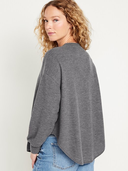 Cozy French-Rib Tunic Sweater | Old Navy
