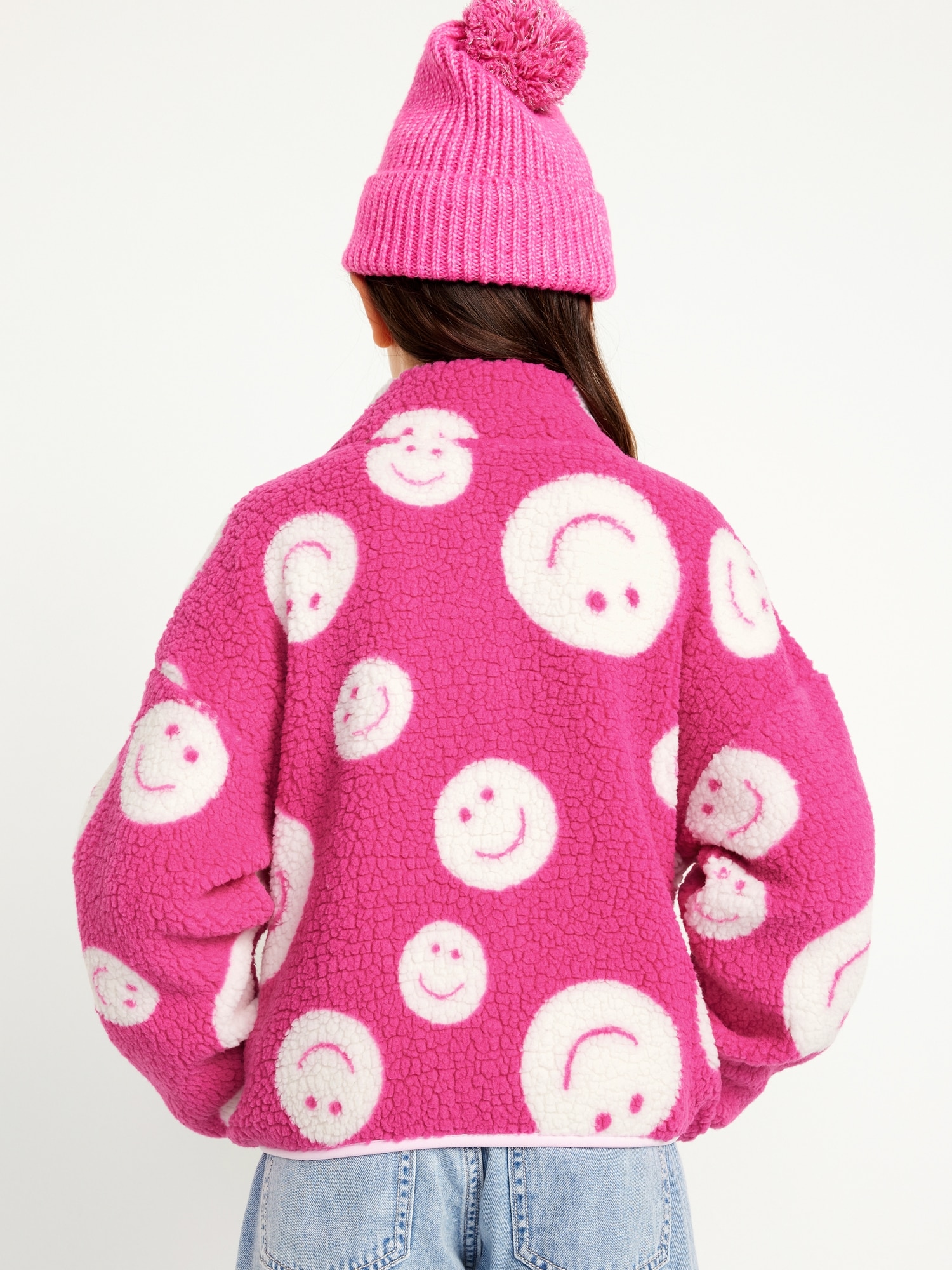 Cozy Sherpa Zip Jacket for Girls | Old Navy