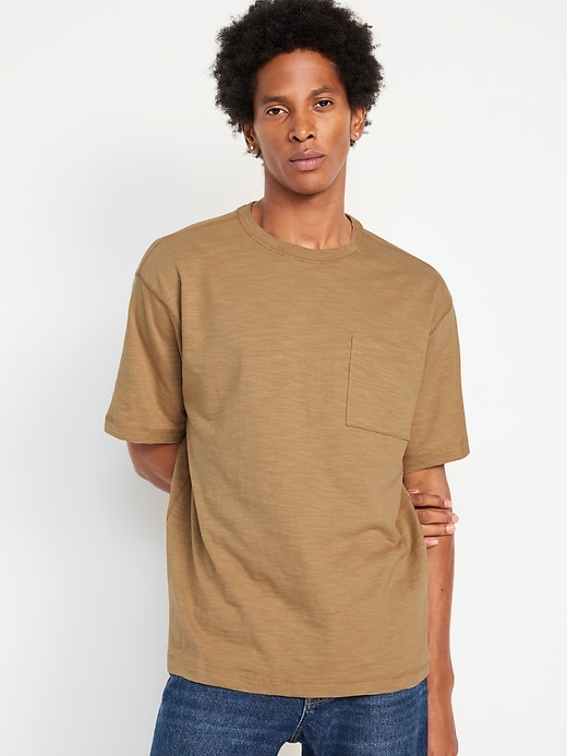 Slub-Knit Pocket T-Shirt | Old Navy